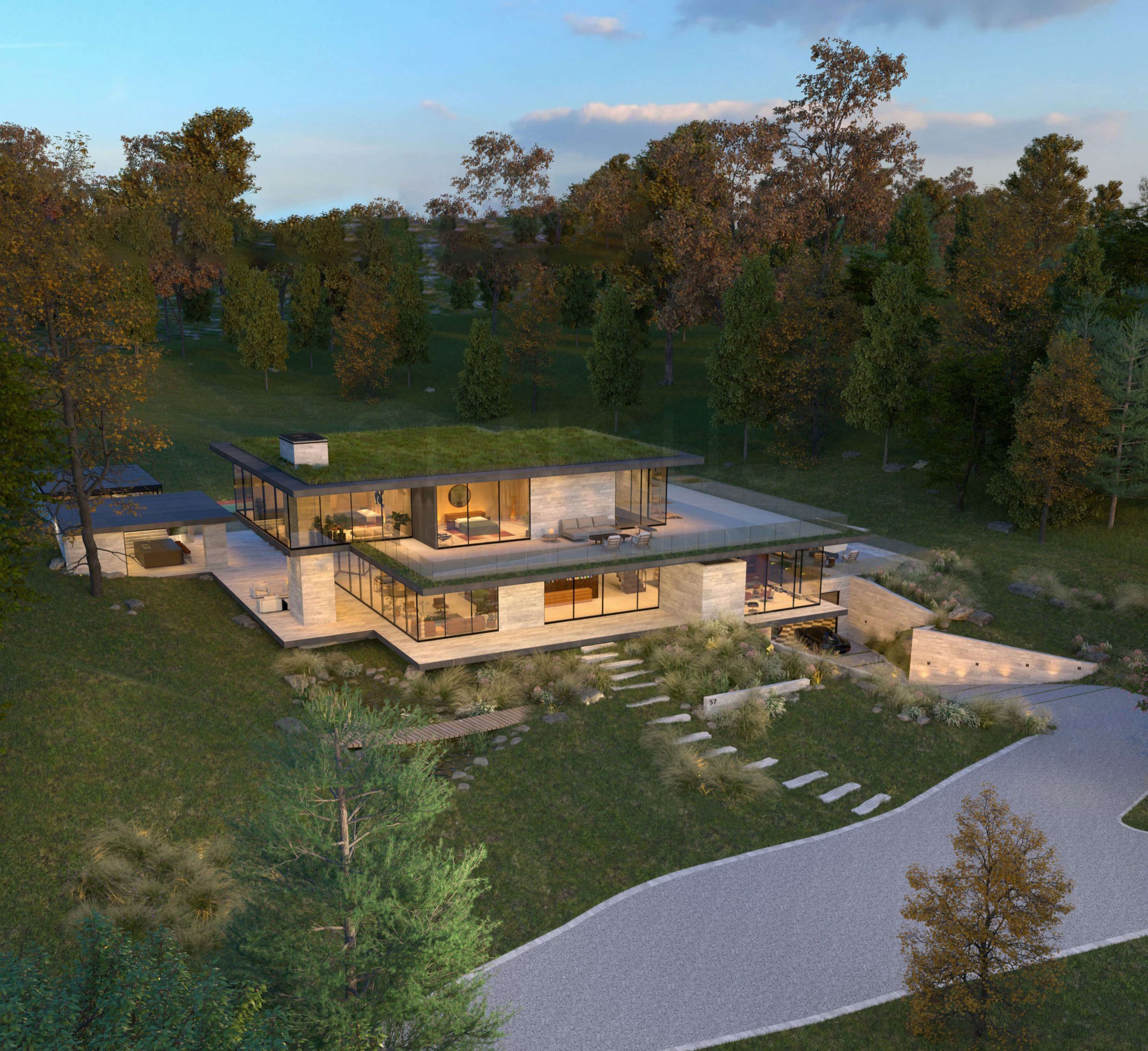 Modern forestview Compound - Sensus Design Studio